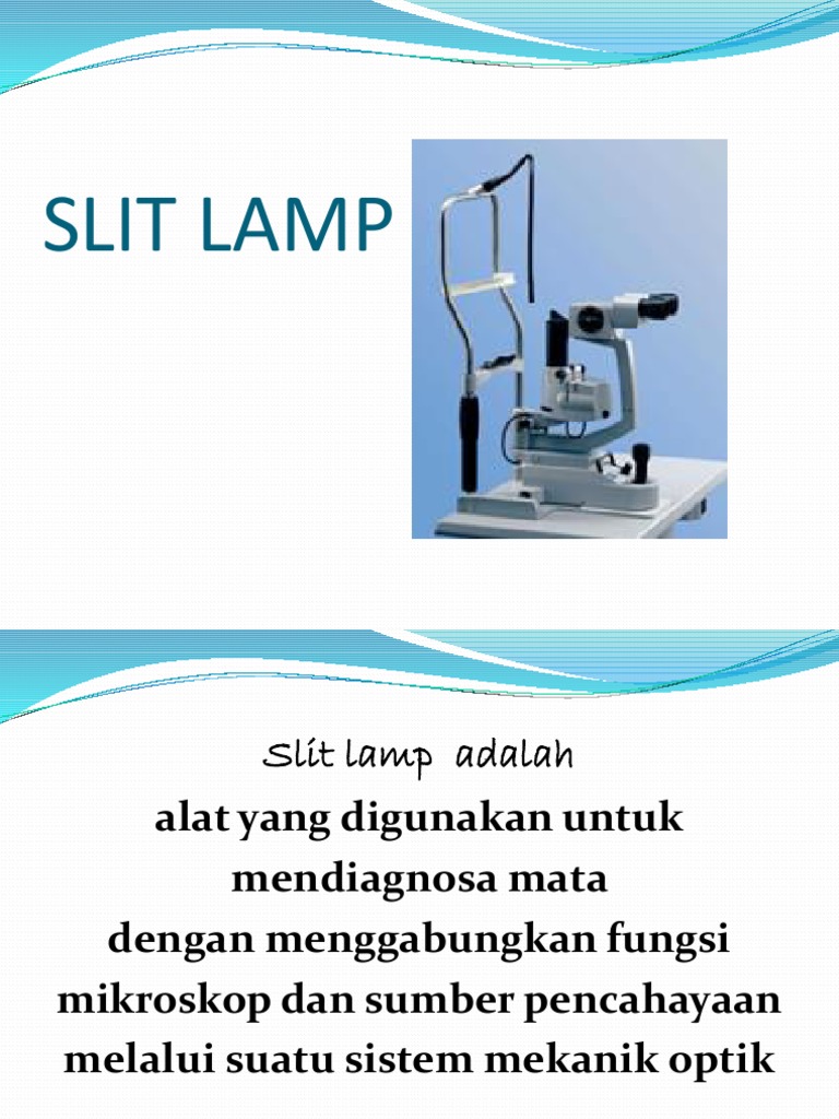 Panduan Lengkap Slit Lamp untuk Diagnosa Mata | PDF