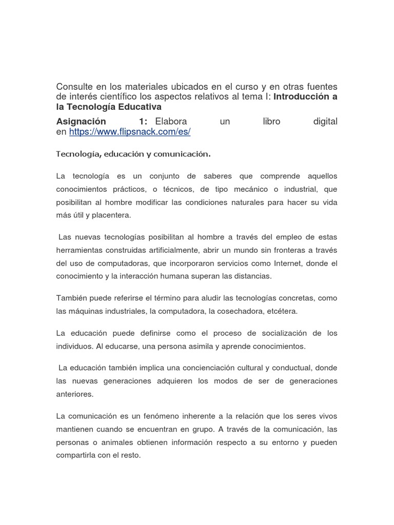 Introducción a la Tecnología Educativa | PDF | Tecnologia Educacional ...