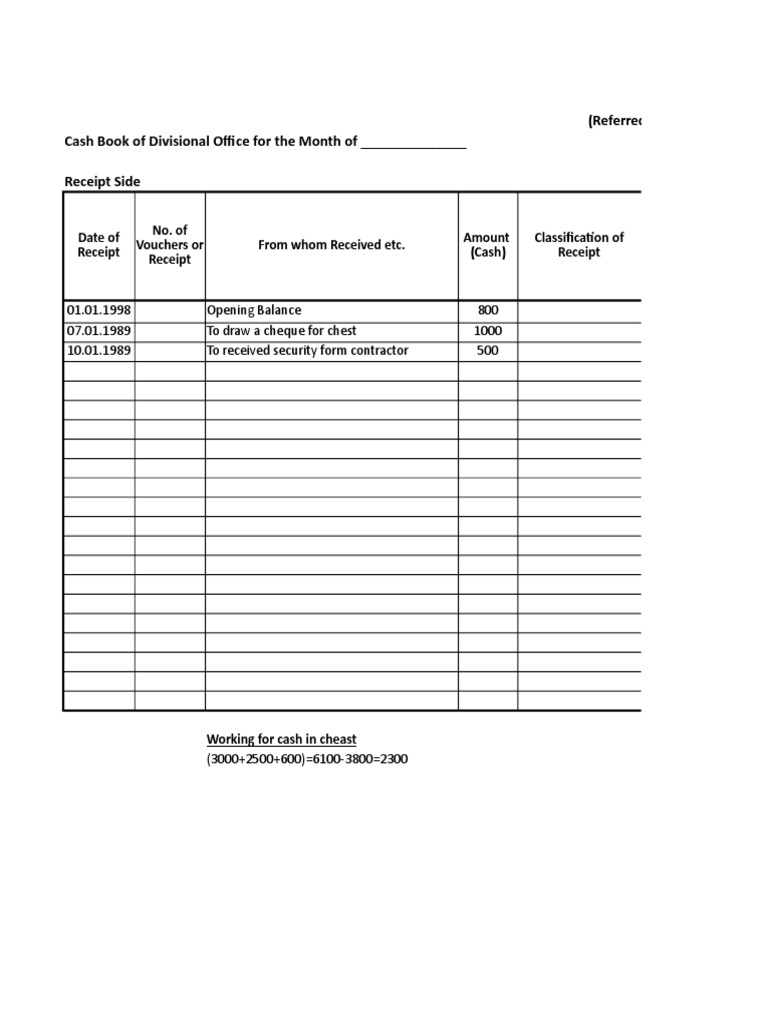 Cash Book | Download Free PDF | Payments | Cheque