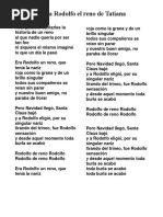 Letra de Rodolfo el Reno | PDF