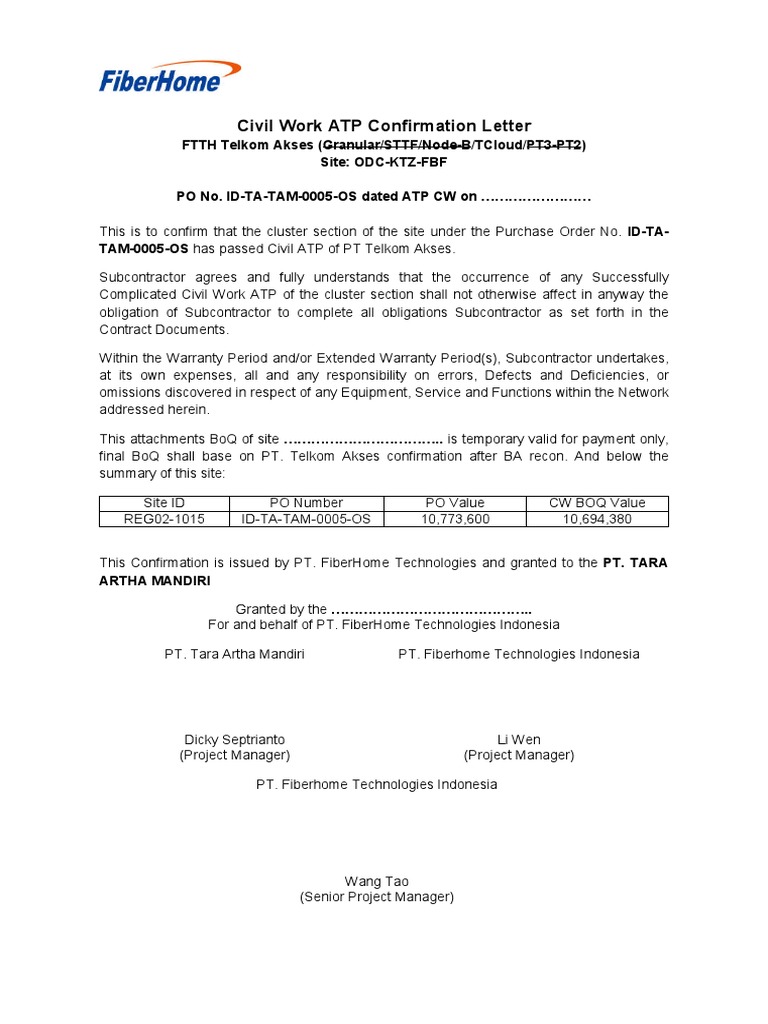 Civil Work ATP V1.0 - KTZ FBF | Download Free PDF | Business Law | Law ...