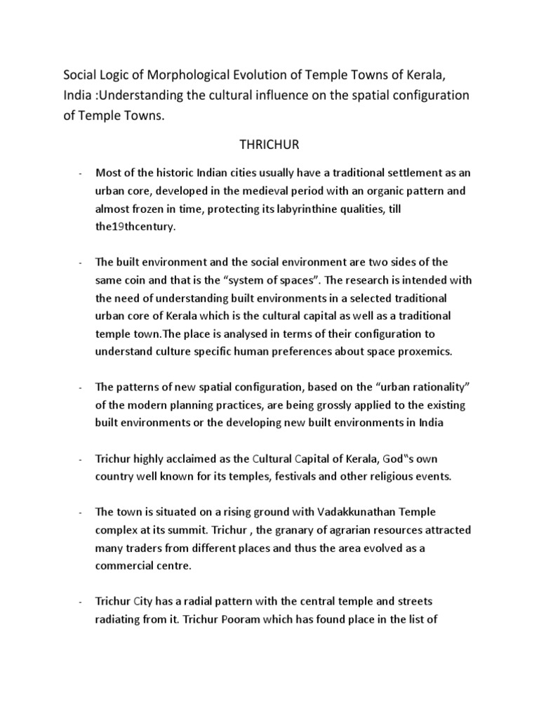 Understanding the Cultural Influence on the Spatial Configuration of ...
