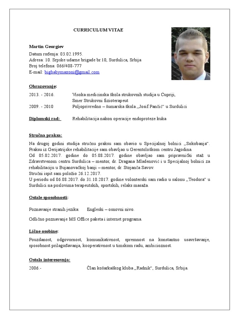 CV Martin Georgiev | PDF