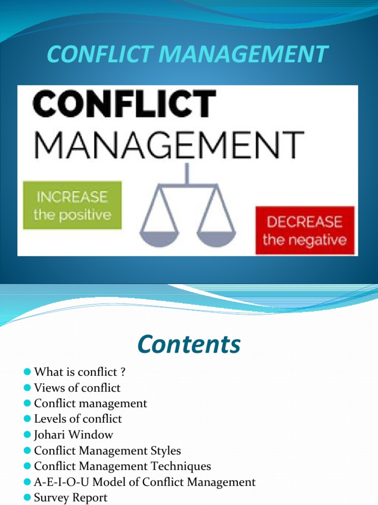 Conflict Management | PDF | Interpersonal Relationships | Negotiation
