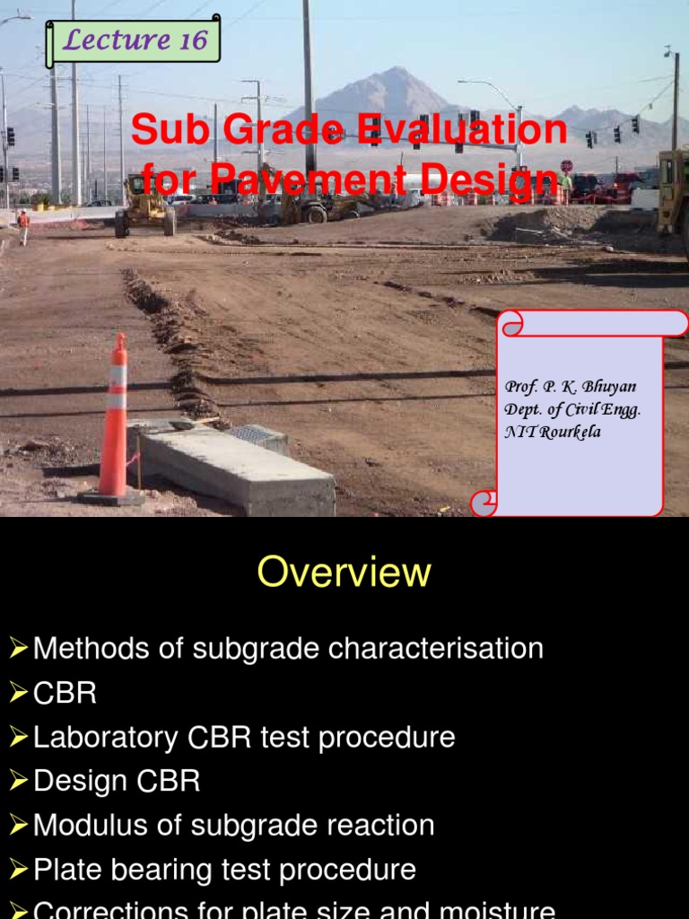 LECT-16-Subgrade Evaluation | PDF | Young's Modulus | Chemical Product Engineering