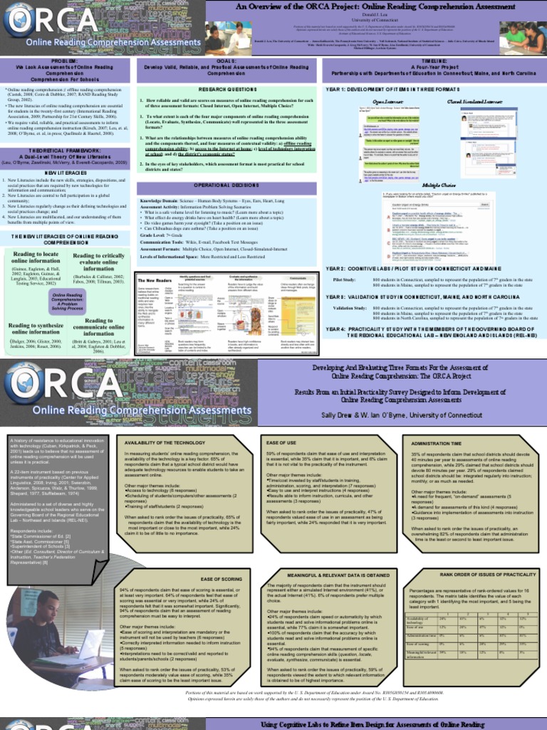 An Overview of The ORCA Project: Online Reading Comprehension ...
