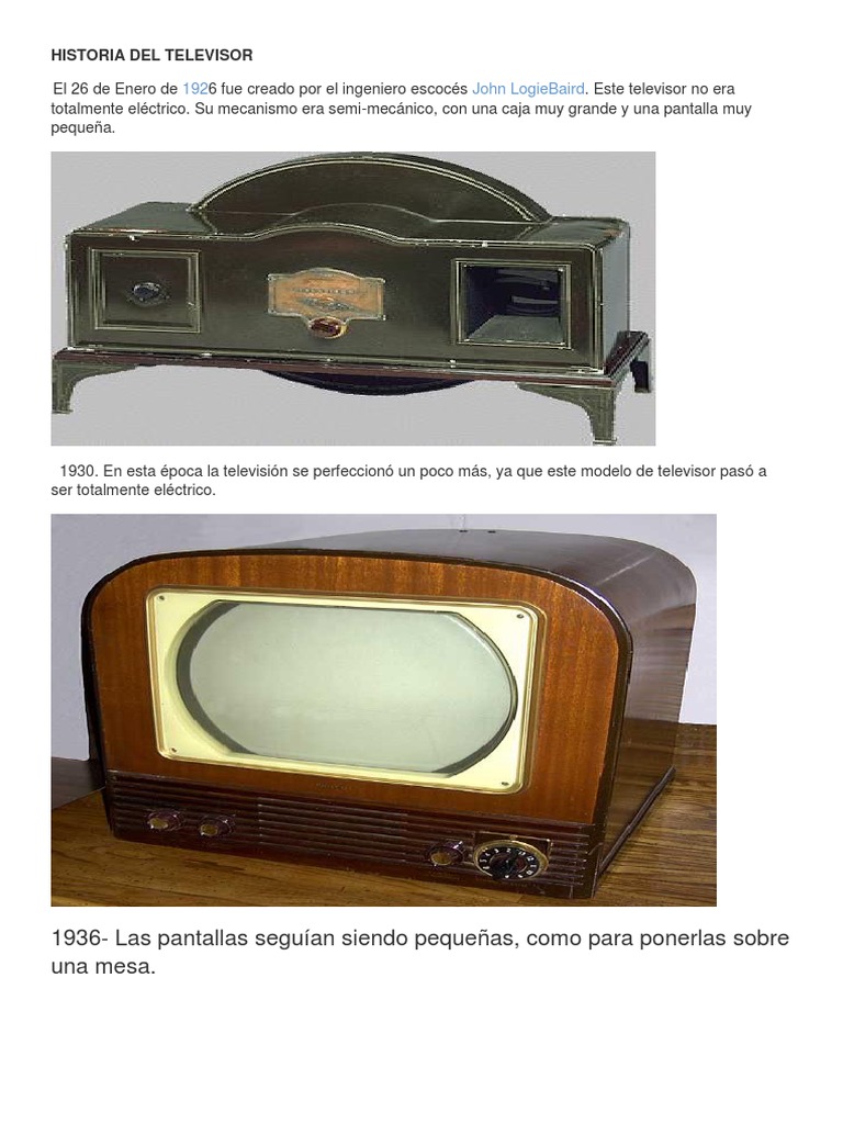 Historia Del Televisor | PDF