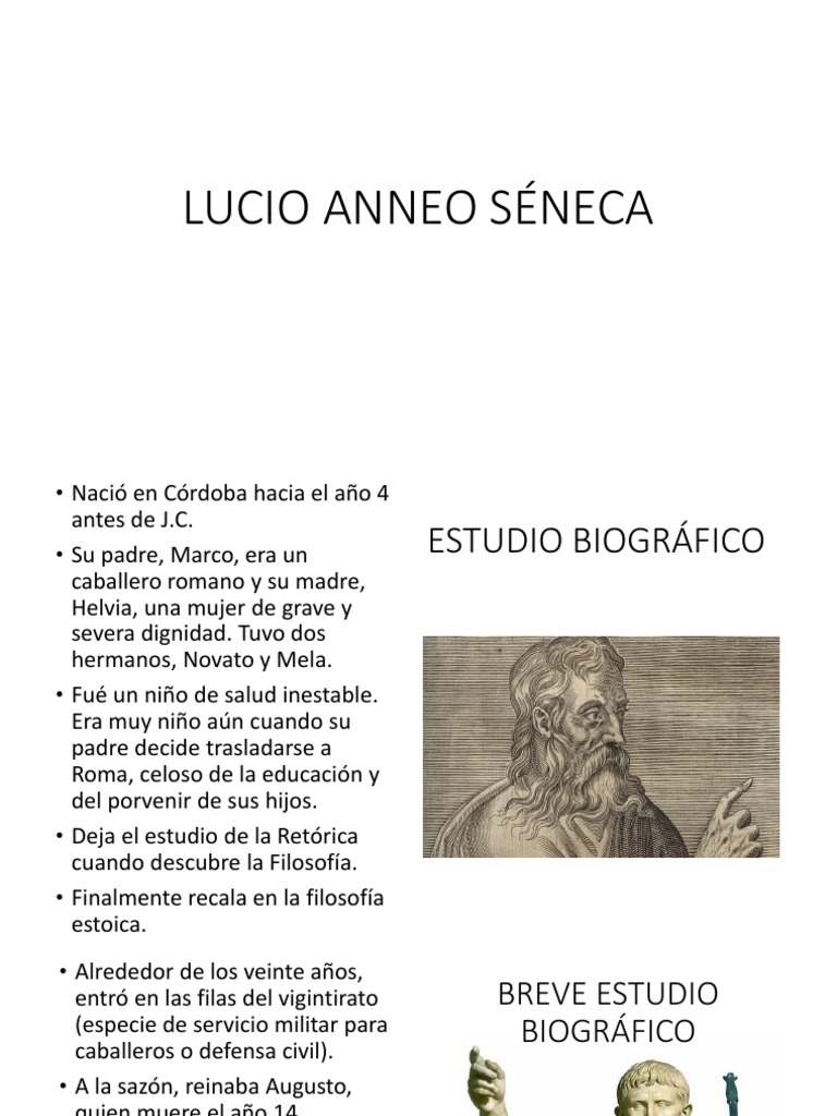 Lucio Anneo Séneca | PDF | Séneca El Joven | Nerón