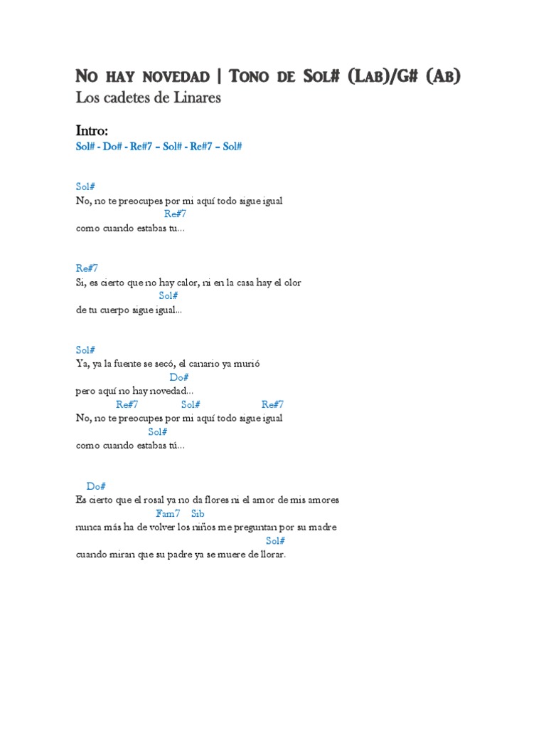 No Hay Novedad | PDF