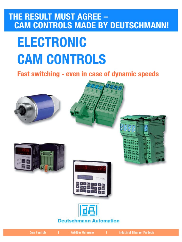 Cam Controllers Datasheet | PDF | Bit | Input/Output