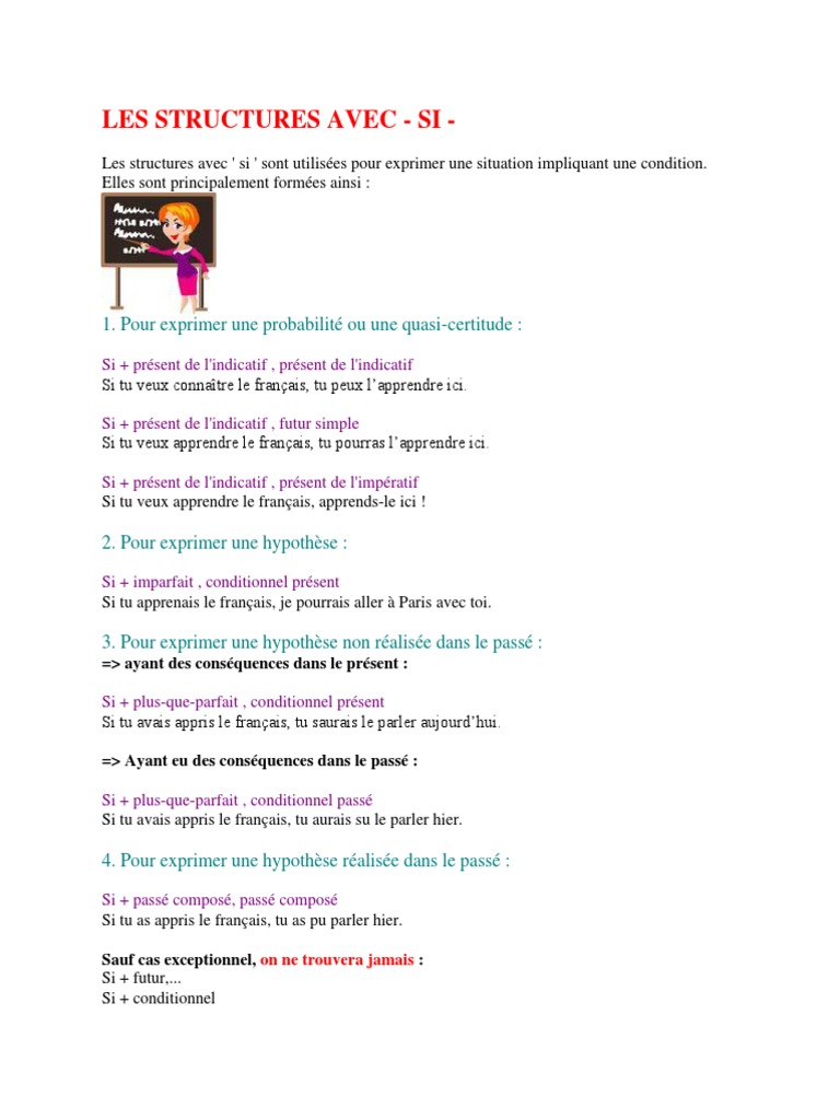 Maîtriser les structures conditionnelles | PDF | Arts du langage et ...
