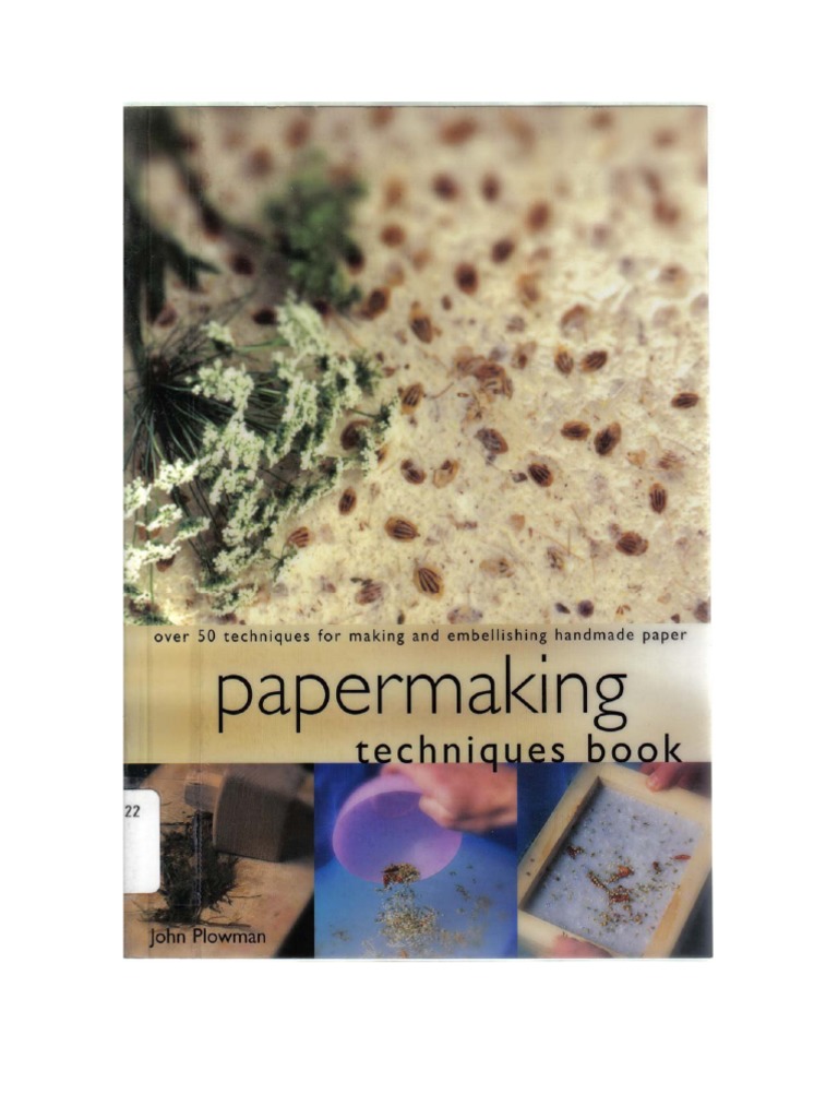 Papermaking Techniques Book PDF | PDF