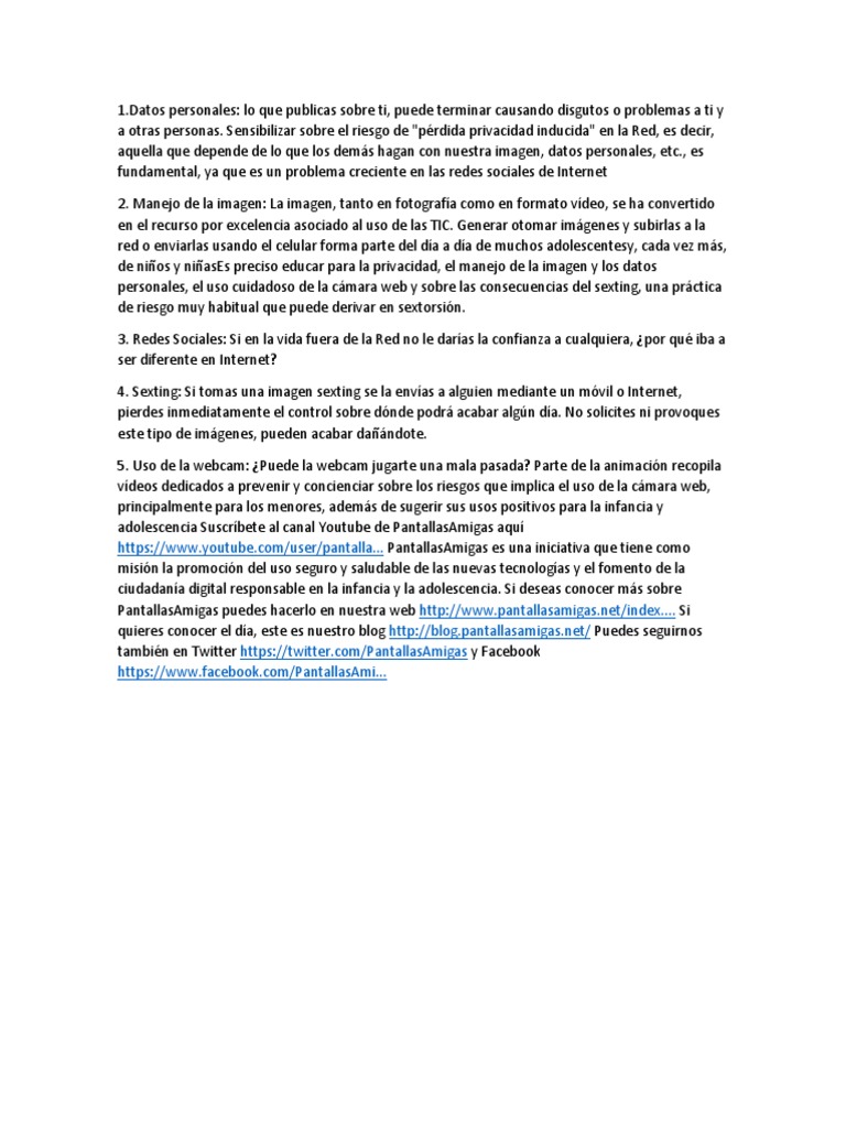 Terminos para Trabajar Sobre Influencia de Las Redes Sociales | PDF