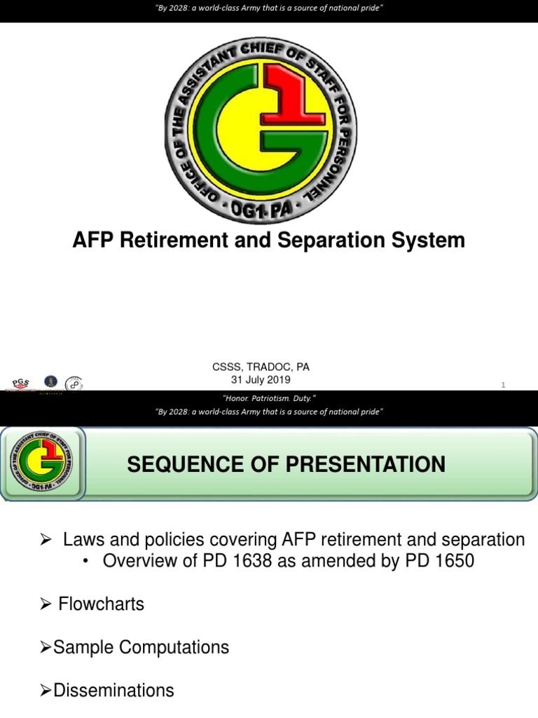 Retirement - & - Separation 2 | PDF | Pension | Military Service
