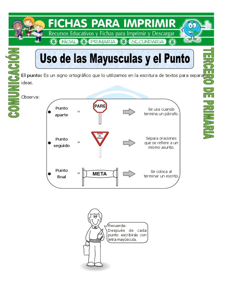 Uso de Mayuscula y Punto | PDF