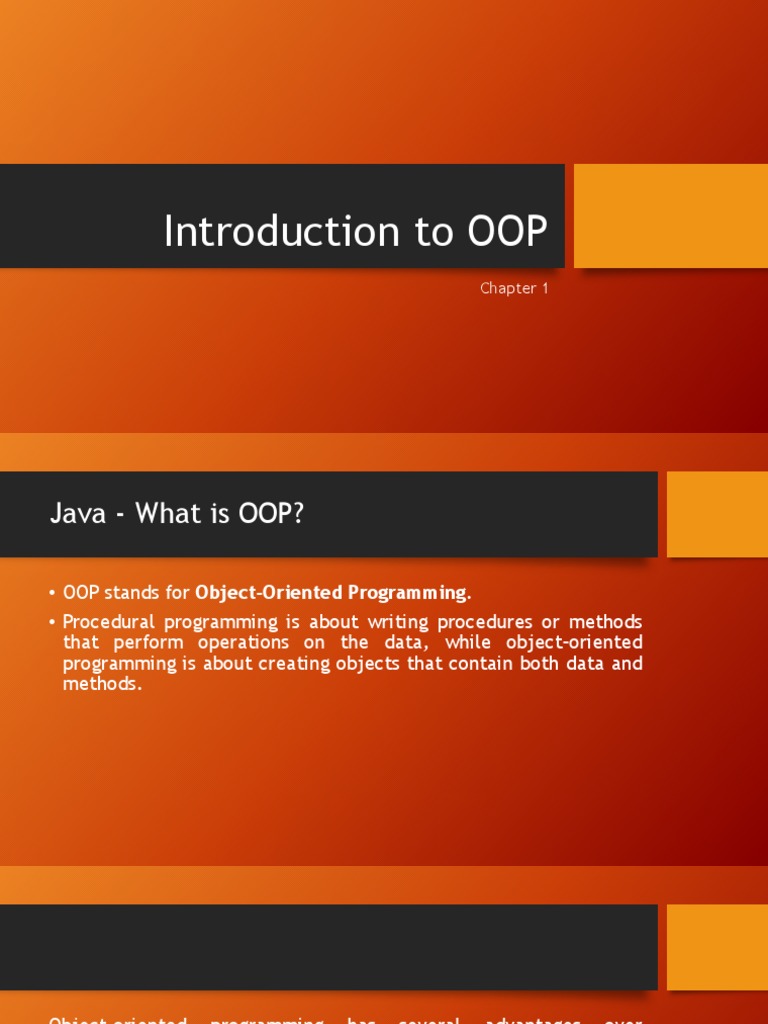 Chapter 1 Pdf Object Oriented Programming Class Computer 8814