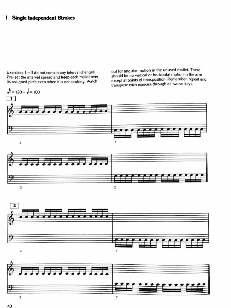 4-Mallet Exercises - 2017 PDF | PDF | Elbow | Hand
