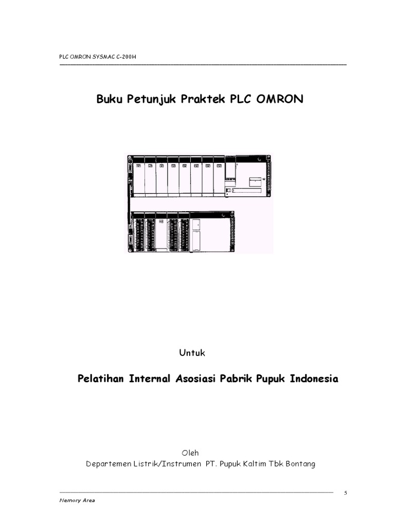 Buku Petunjuk Praktek Plc Omron Sysmac C 200h Panduan Lengkap Untuk