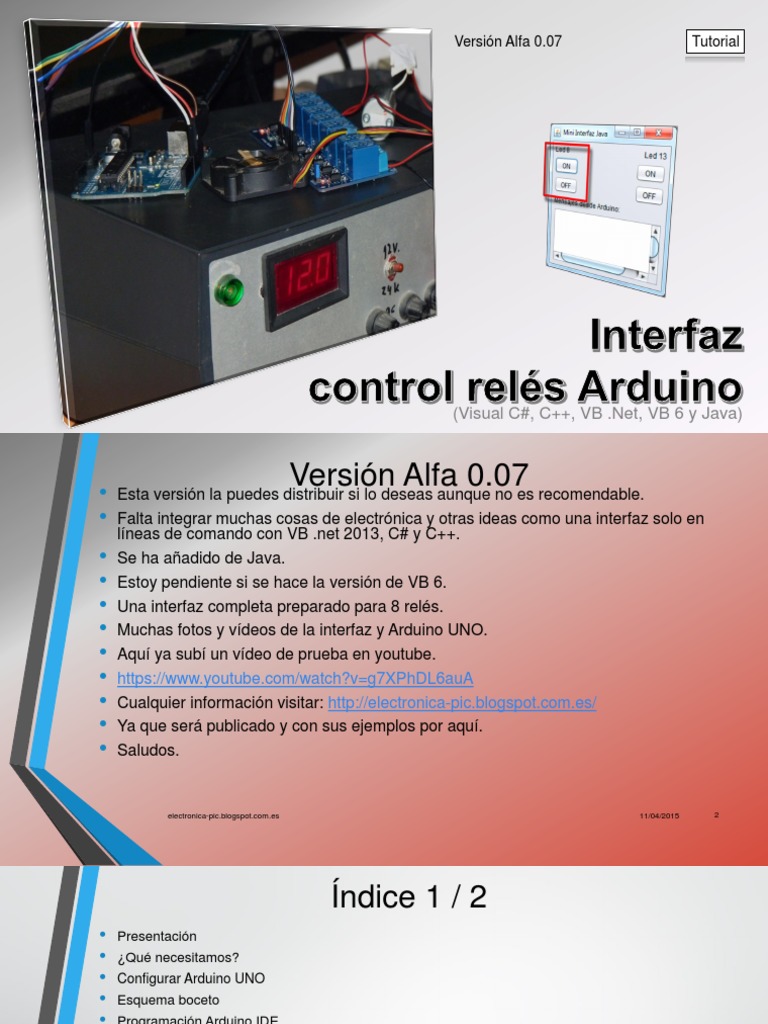 Interfaz Control Reles Arduino PDF | PDF | Entorno de desarrollo integrado | C Sharp (lenguaje ...