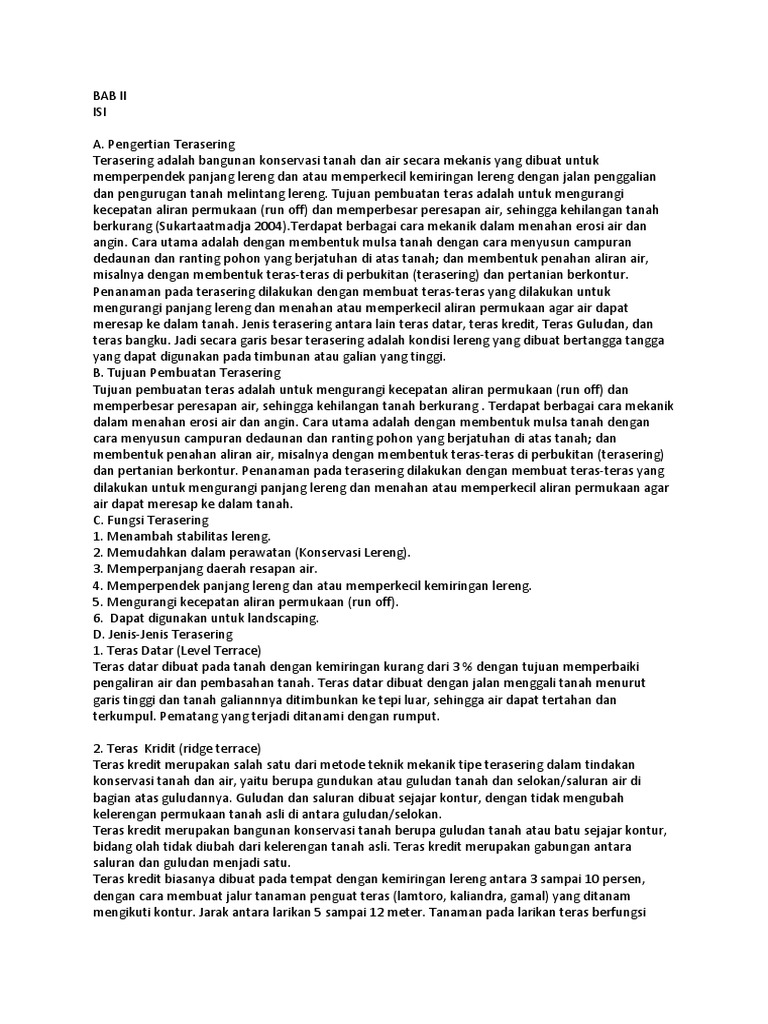 Panduan Lengkap Terasering Pertanian | PDF | Griya & Taman | Sains ...