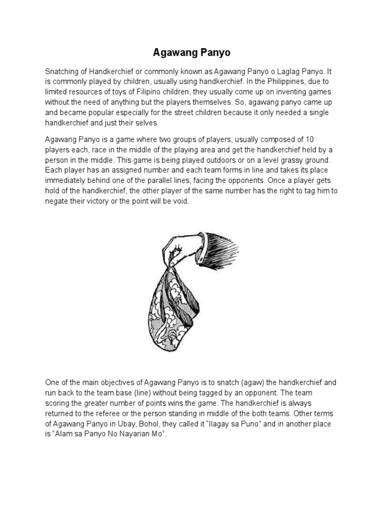 Agawang Panyo: Rules and Benefits | PDF