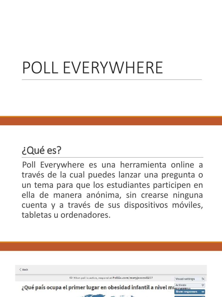 Qué es Poll Everywhere y su uso | PDF | Crecimiento personal y profesional