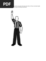 FIBA Officiating Signals | PDF | Hand | Referee