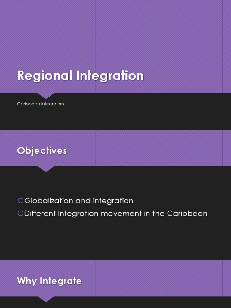 Caribbean Regional Integration Overview | PDF | Regional Integration ...