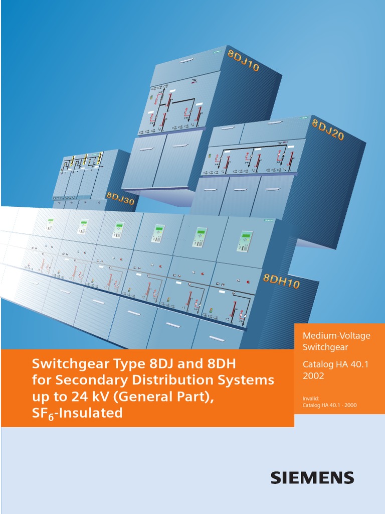 8DJ - 8DH Katalog en PDF | PDF | Electrical Substation | Electric Power ...