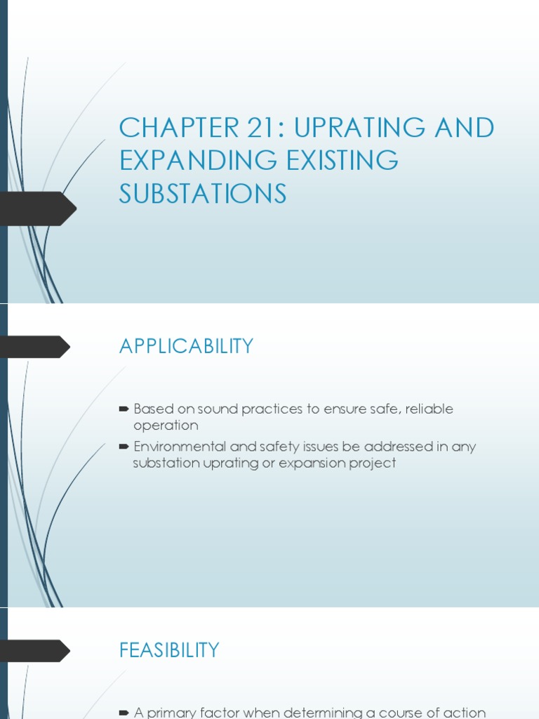 Uprating and Expanding Existing Substations | PDF | Electrical ...