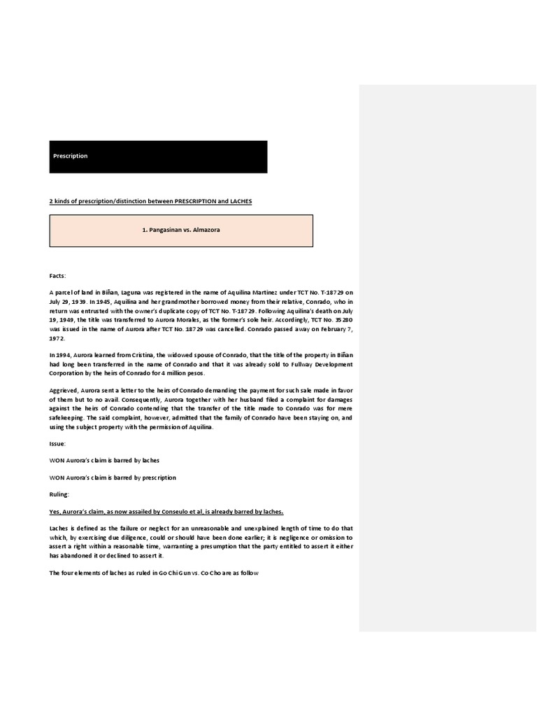 ObliCon Case Digests Compilation | PDF | Complaint | Statute Of Limitations