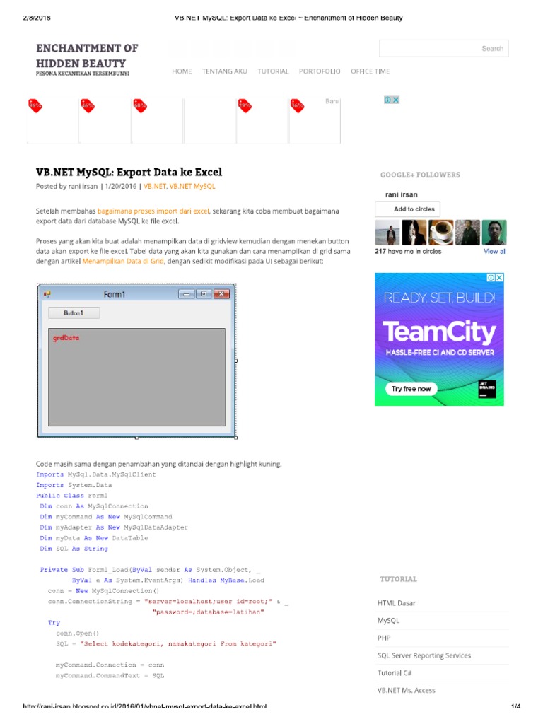 Mysql Export Data Ke Excel From Data Grid Pdf