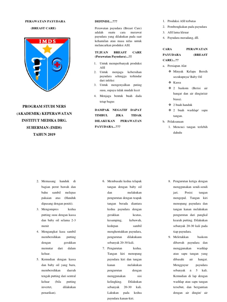 Leaflet Breast Care | PDF