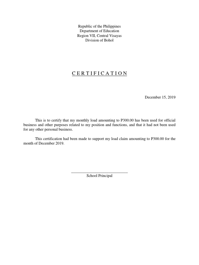Certification That All Calls Made Are Official | PDF