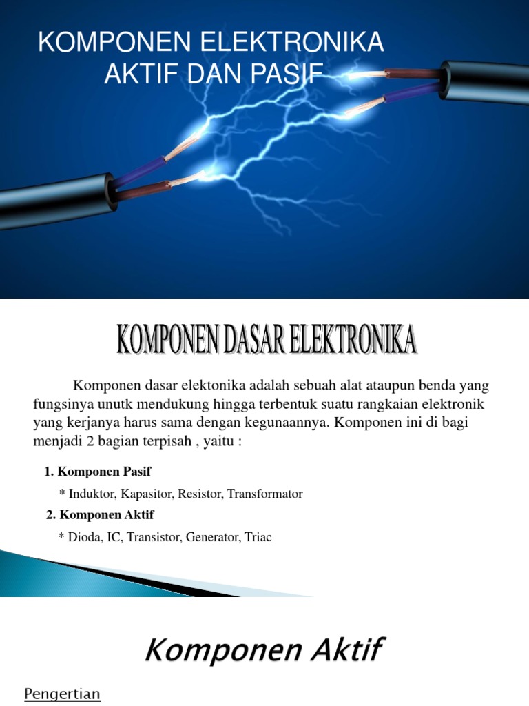 Komponen Pasif Dan Aktif | PDF