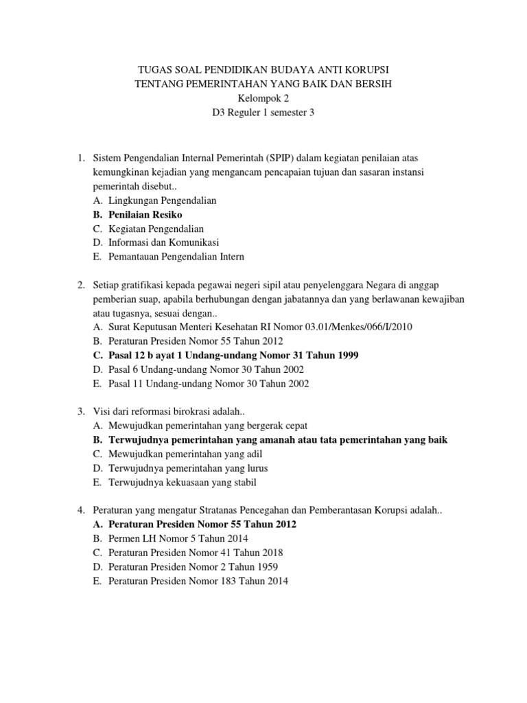 Soal Pbak Kelompok 2 | PDF