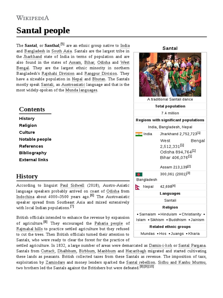 Santal People | PDF | South Asia