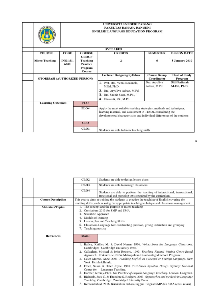 RPS Micro Teaching 2020 | PDF | Lesson Plan | Curriculum
