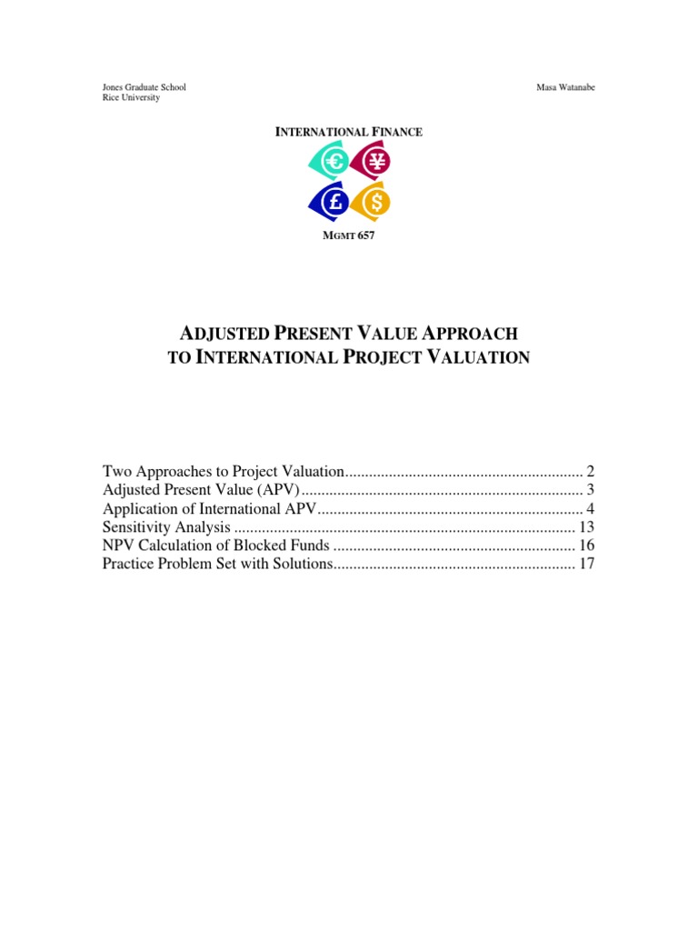 APV Method | Net Present Value | Cost Of Capital | Free 30-day Trial ...