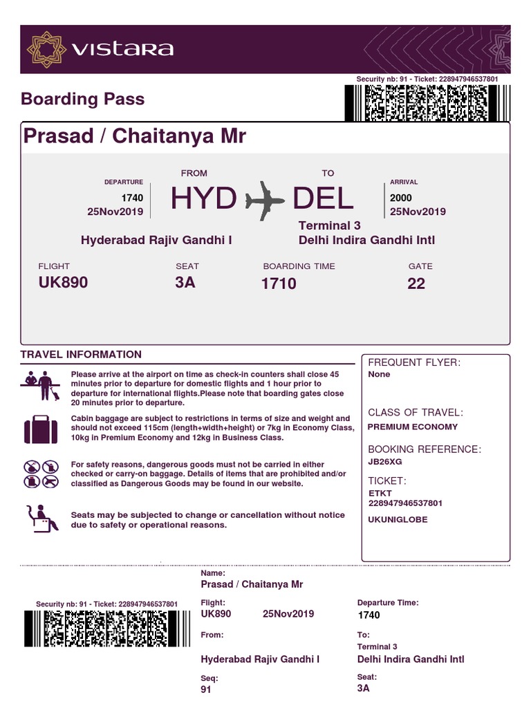Boarding Pass Sample. | PDF | Airlines | Aviation