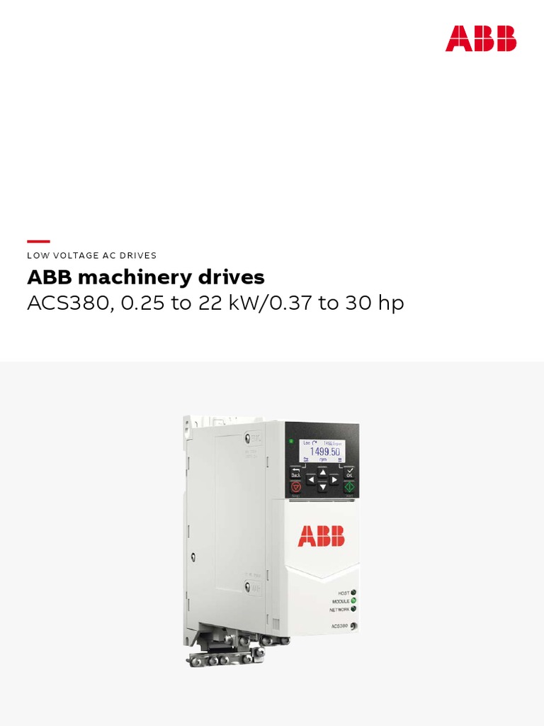 Abb ACS380 Drive | Download Free PDF | Automation | Electric Motor
