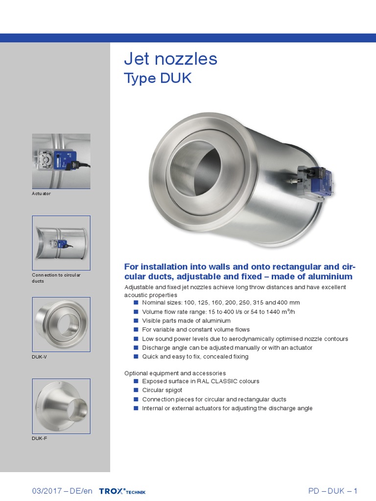 Jet Diffuser Catalogue Final Pdf Duct Flow Nozzle