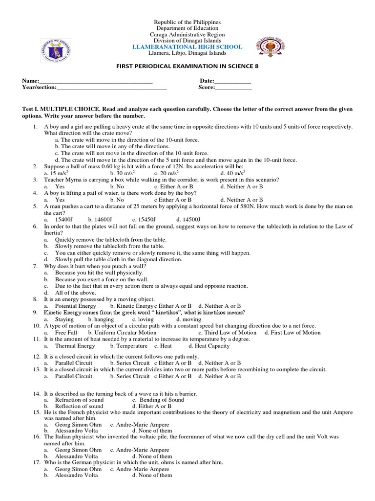 Grade 8 Science | PDF | Volt | Waves