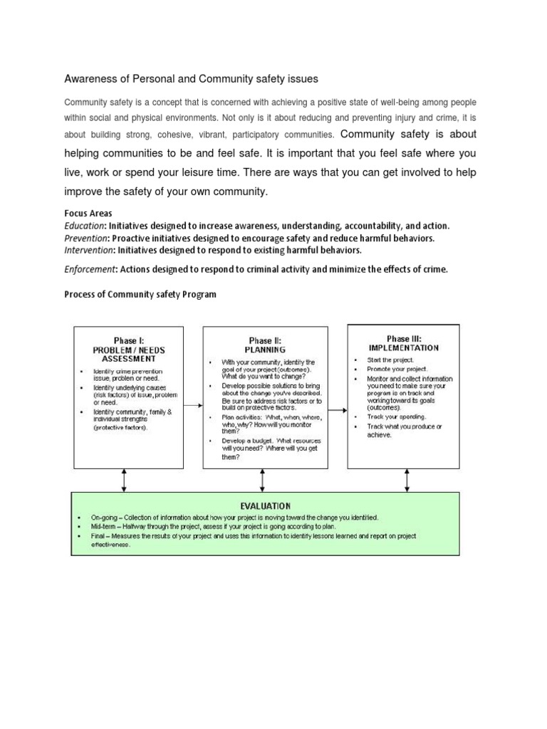 Enhancing Community Safety Awareness | PDF