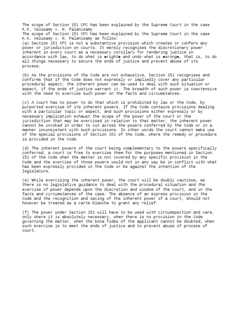 CPC 151 | PDF | Jurisdiction | Constitutional Law