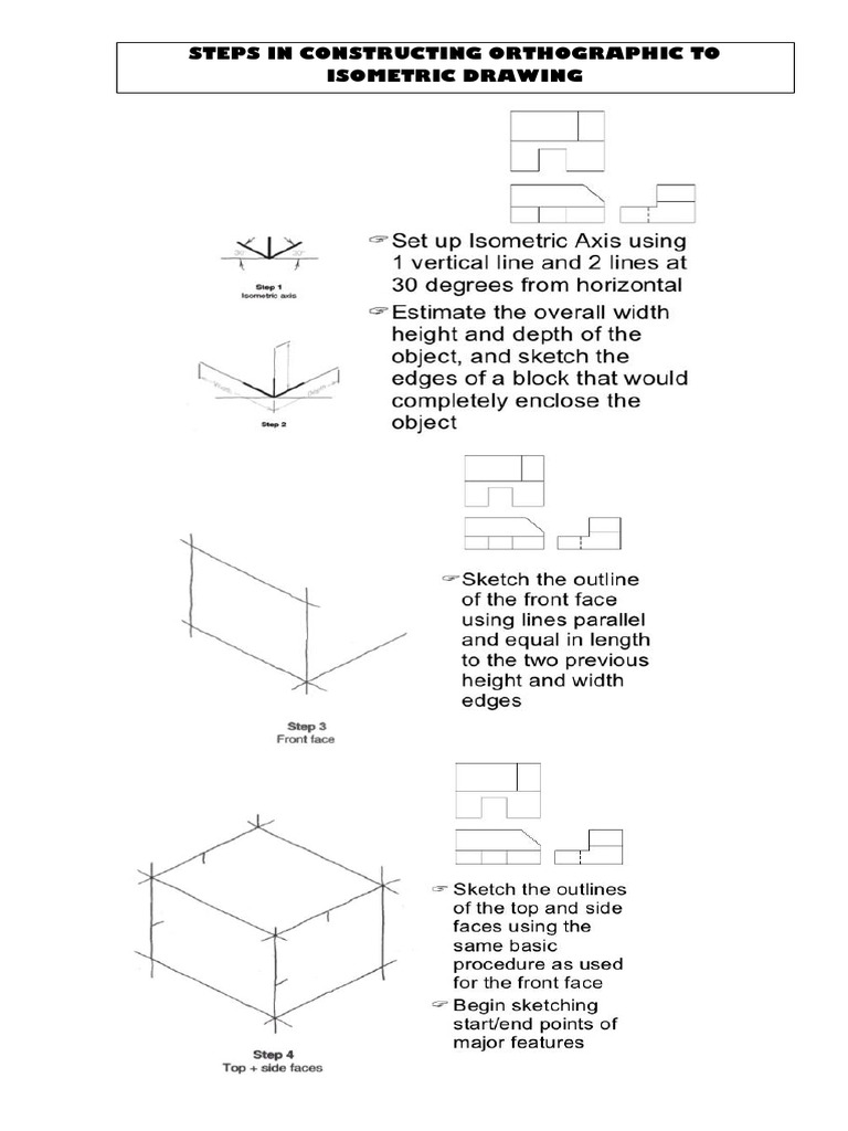 Steps - Isometric Drawing | PDF