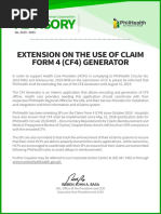 Updated Claim Signature Form (CSF), CLAIM FORMS 1&2 (CF 1 & CF2 ...