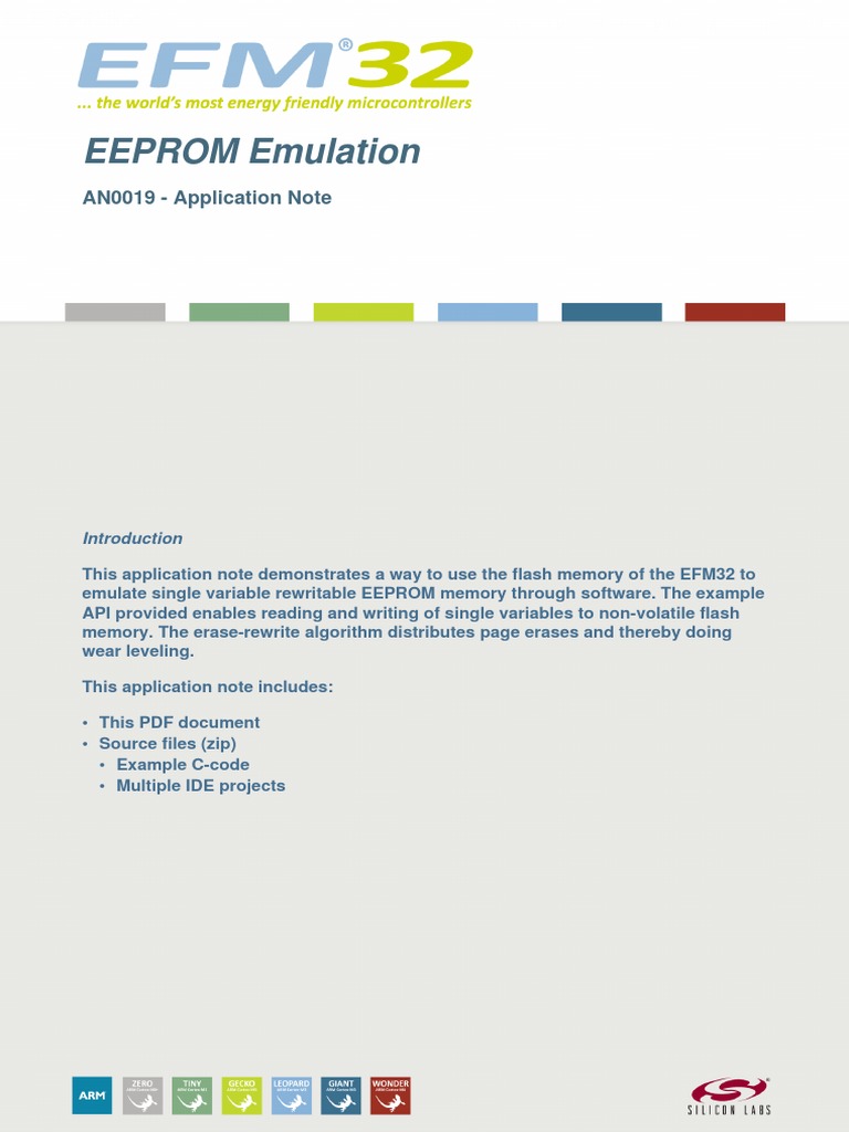 Eeprom Emulated | PDF | Flash Memory | Random Access Memory