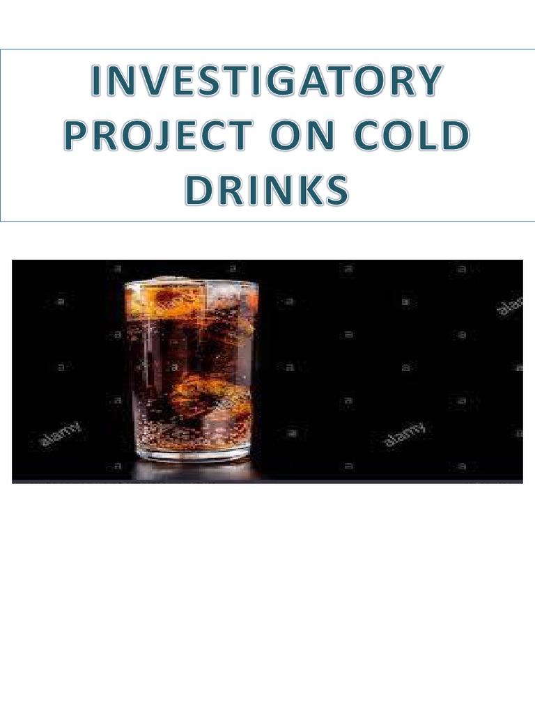 Chemistry Project On Cold Drinks - Class 12th | PDF | Carbohydrates ...