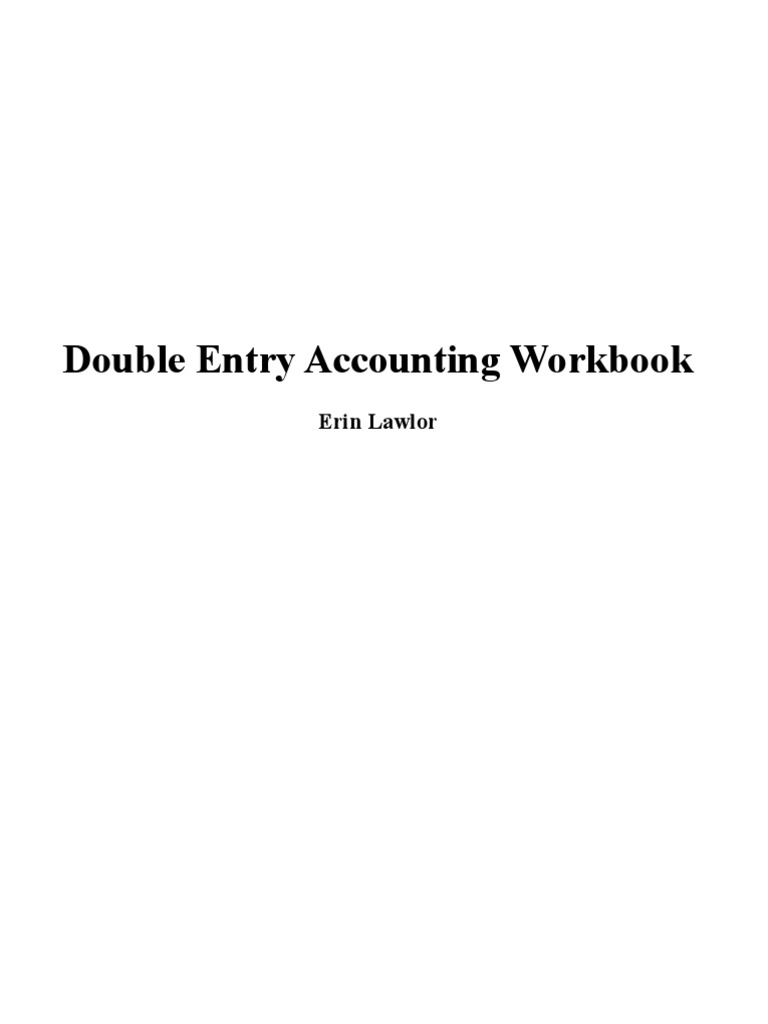 Accounting Workbook | PDF